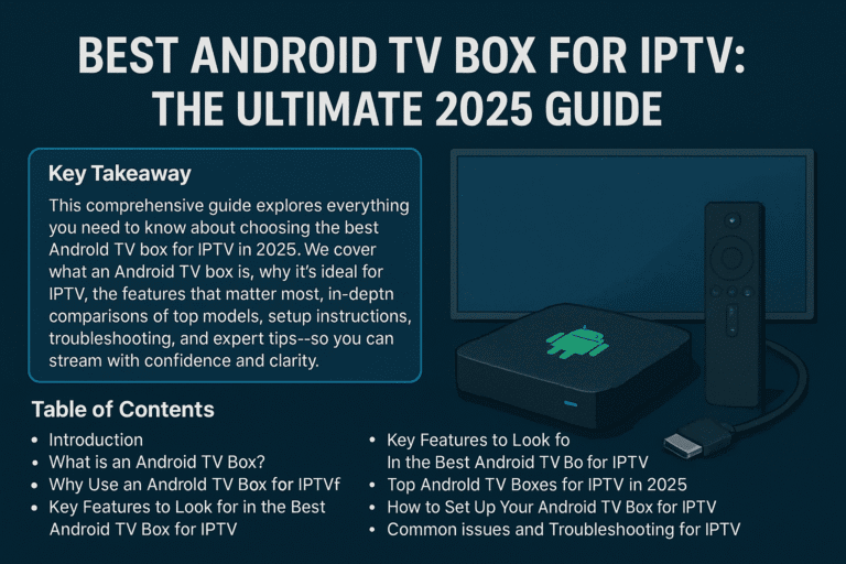 Best Android TV Box for IPTV: The Ultimate 2025 Guide - kingip-tv